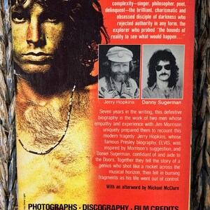 1980 First Printing Jim Morrison of the Doors Biography No One Here ...