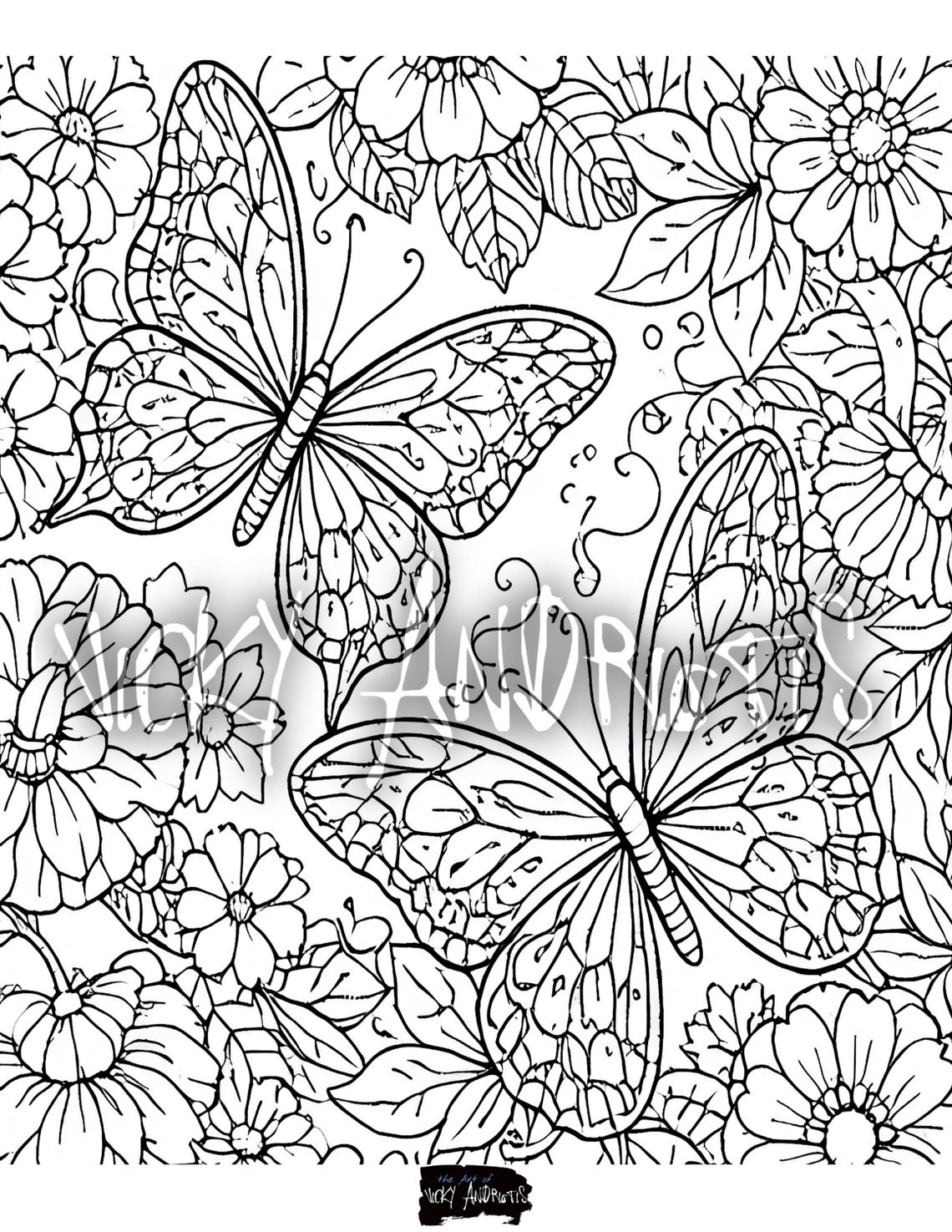 Stress Relief Coloring Pages for Adults |10 Page Printable Coloring ...