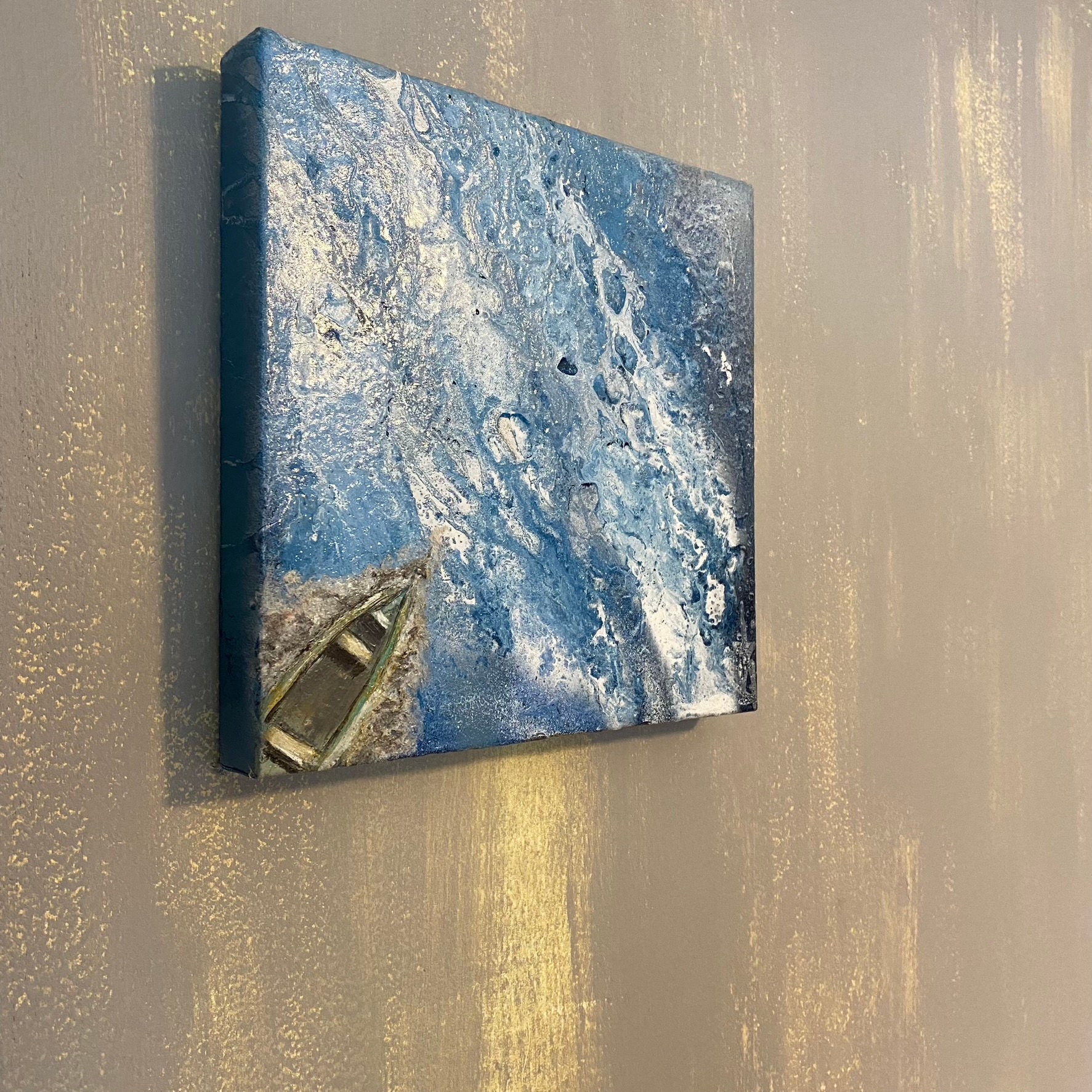 Hand Painted by the Sea Acrylic/impasto on Gallery Wrapped - Etsy