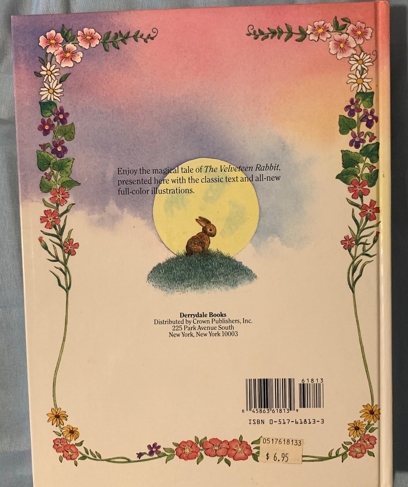1986 Vintage the Velveteen Rabbit or How Toys Become Real Hardback ...