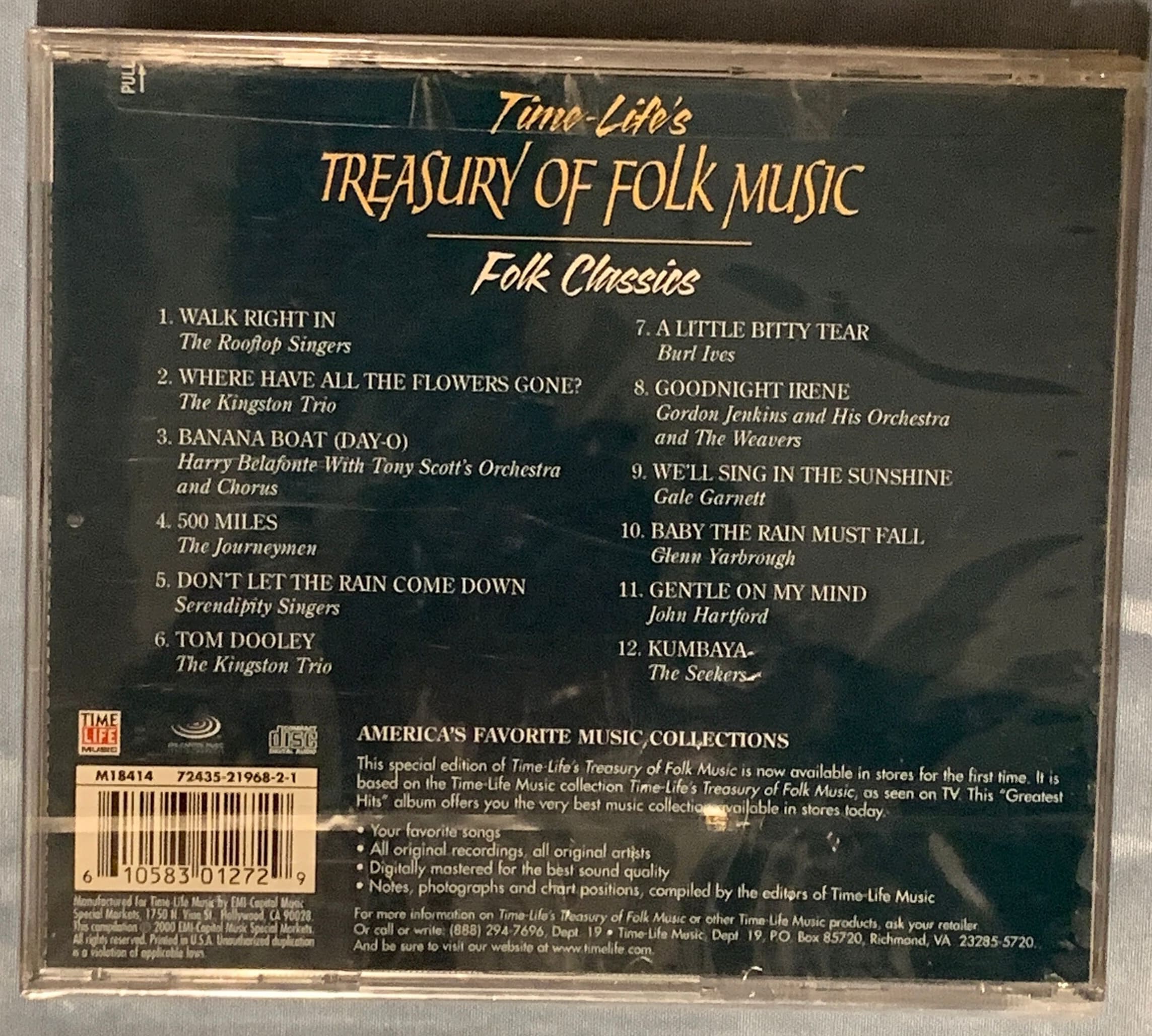 Sealed 2000 Time-life Treasury of Folk: Folk Classics 1956-1964 ...