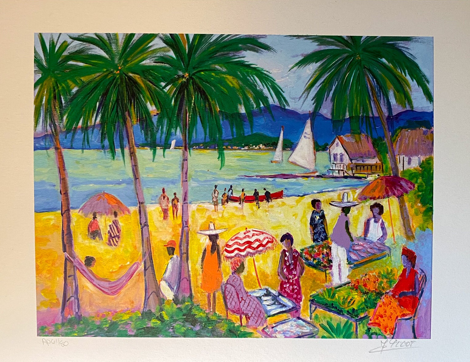 Jean-claude Picot - Hand Signed & Hand Embellished Paysage a St ...