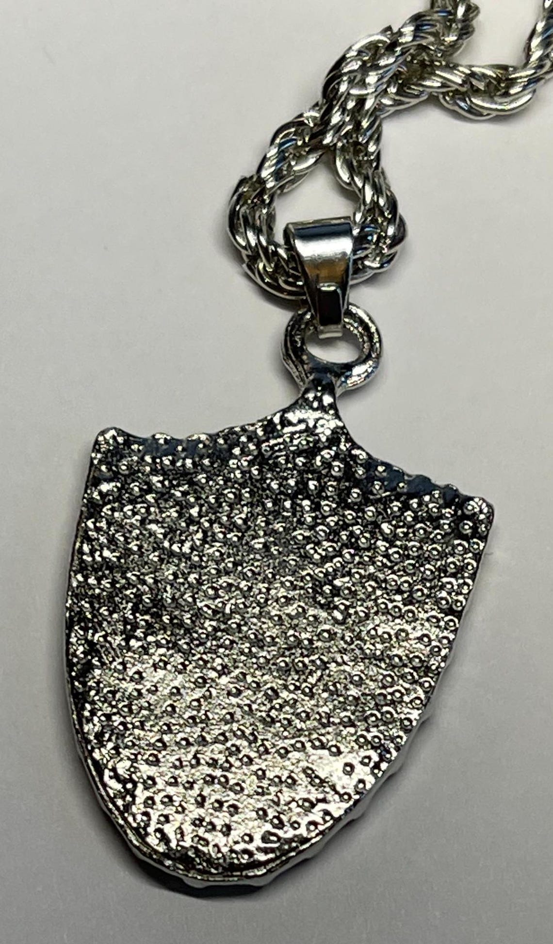 Archangel Michael Charm Necklace - 9" Stainless Steel Classic Chain ...