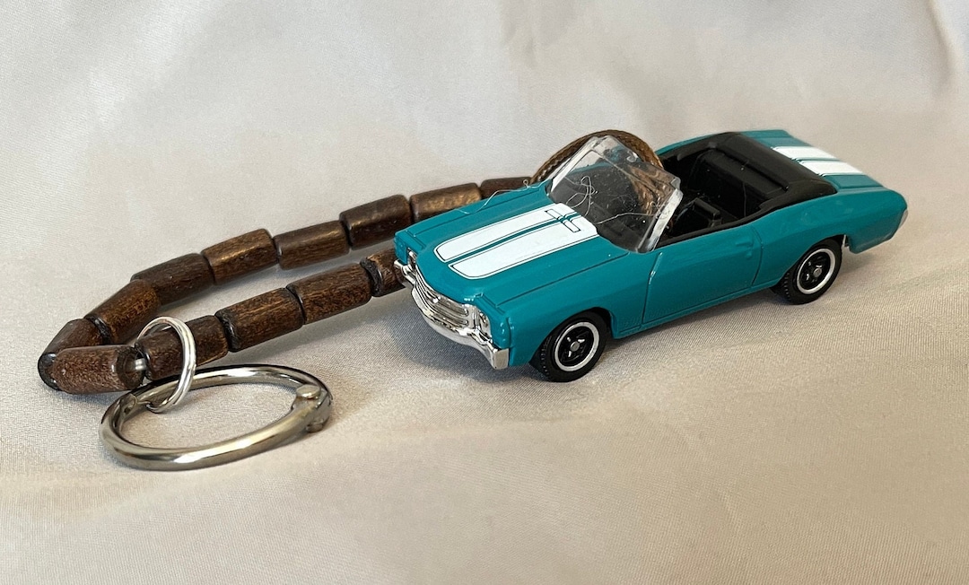1971 Chevy Chevelle Custom Keychain Upcycled Authentic Matchbox Car ...