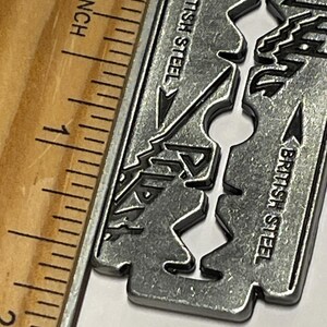 Judas Priest British Steel Razor Blade Heavyweight Charm Necklace - 18 ...