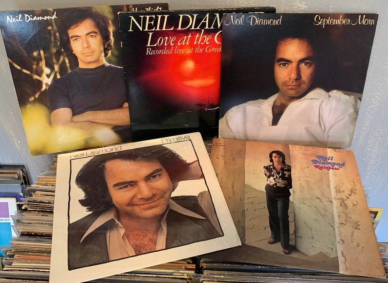 Vintage Vinyl Neil Diamond Collection 5 Albums September Morn ...