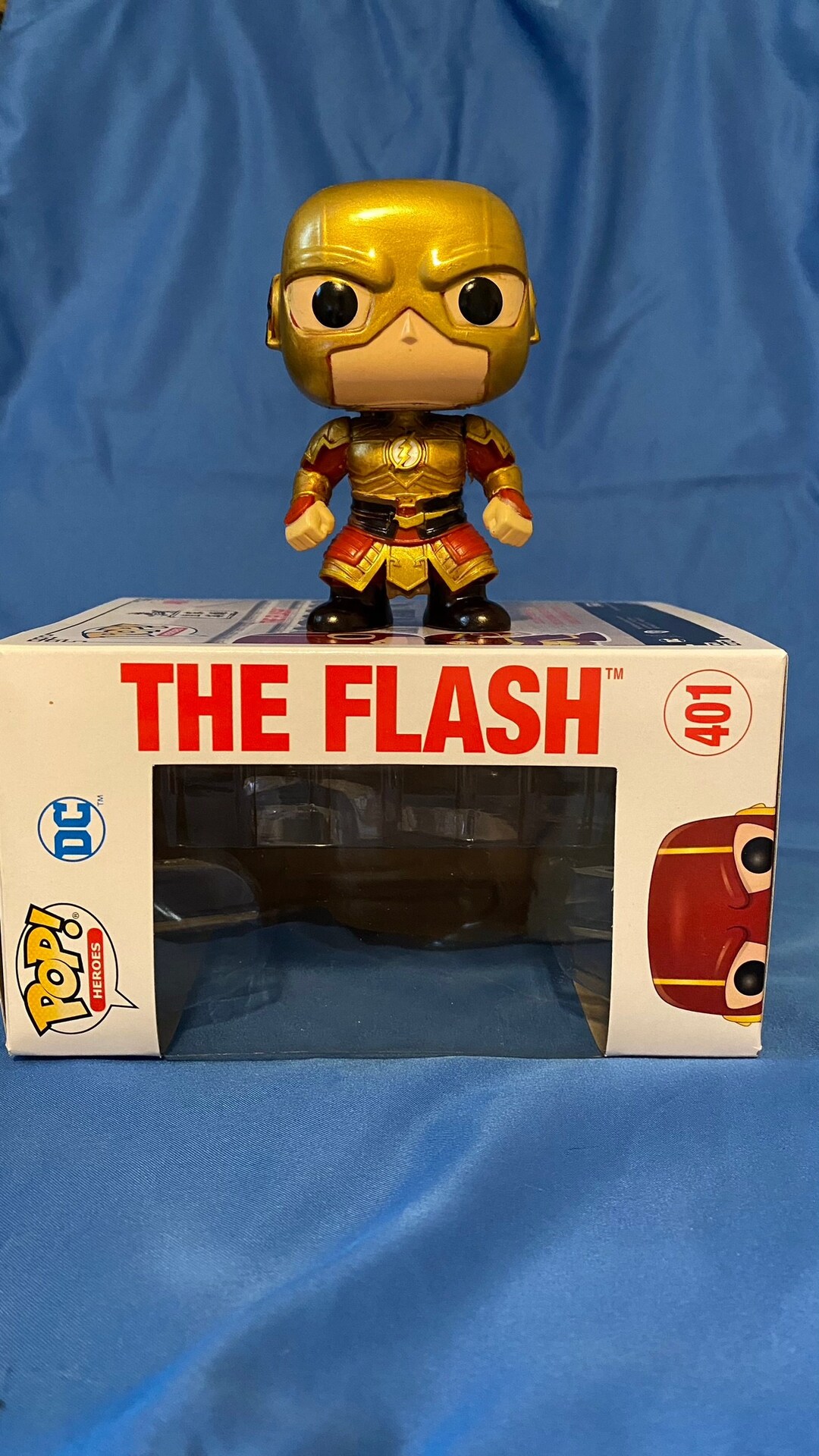 The Flash HAND Painted Funko Pop Gold Suit - One of a Kind Pop Art ...