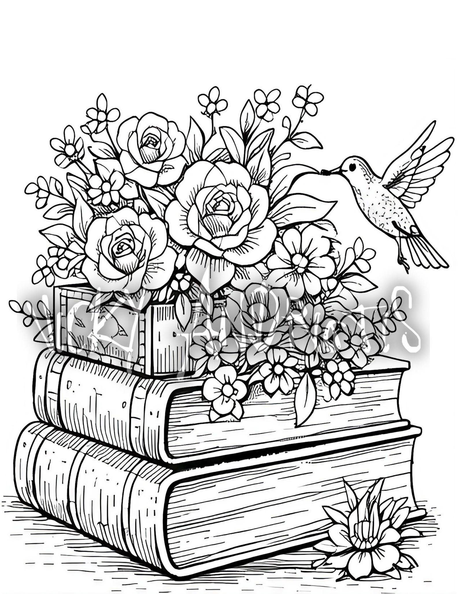 Stress Relief Coloring Pages for Adults |10 Page Printable Coloring ...