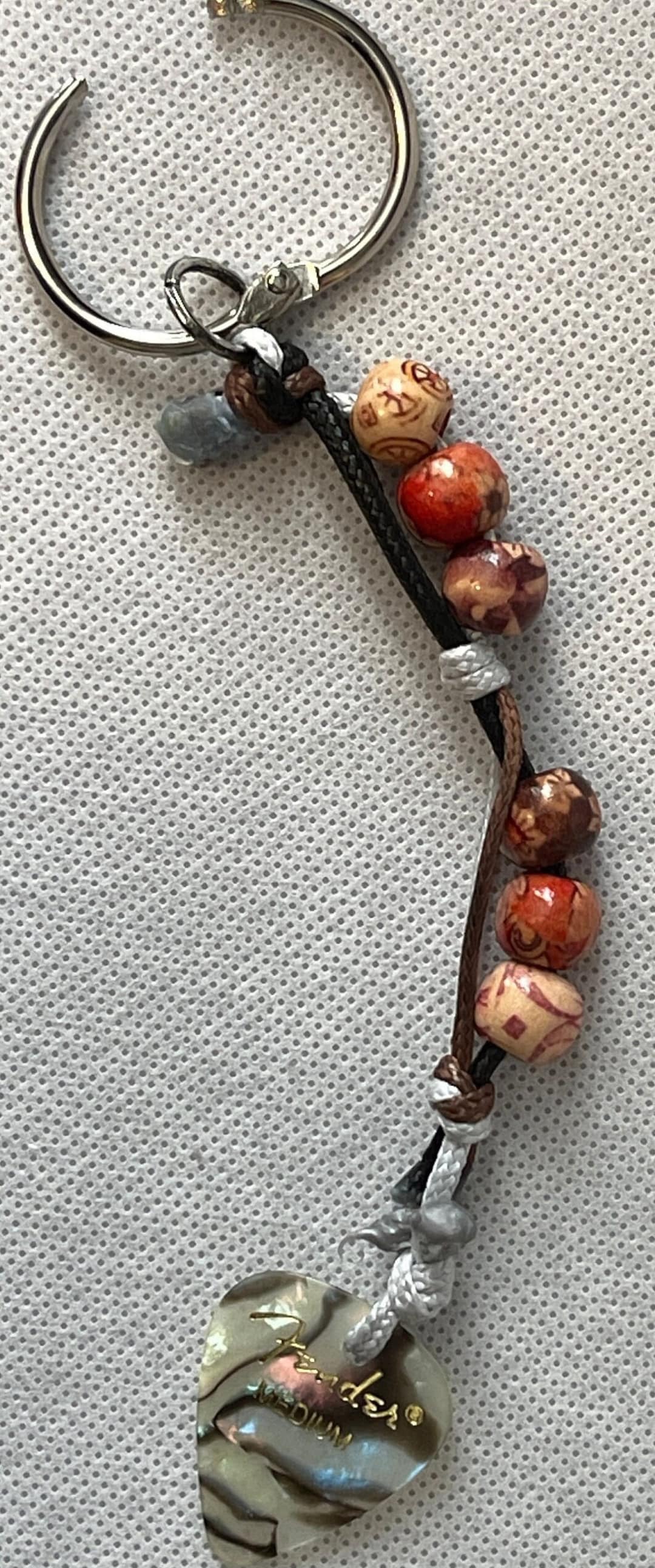 Custom Keychain Upcycled Guitar Pick Perfect Gift for the Guitarist ...