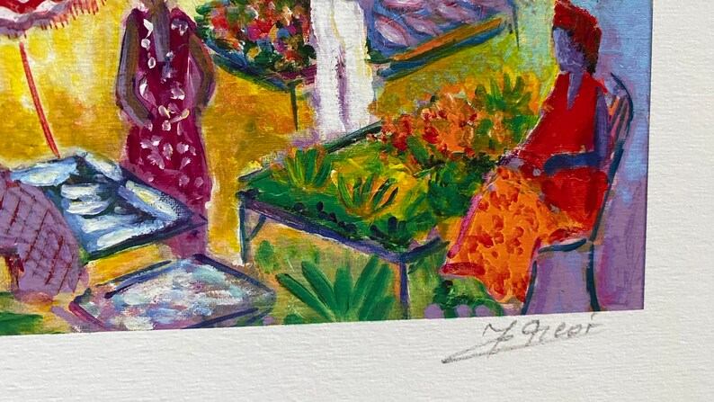 Jean-claude Picot - Hand Signed & Hand Embellished Paysage a St ...