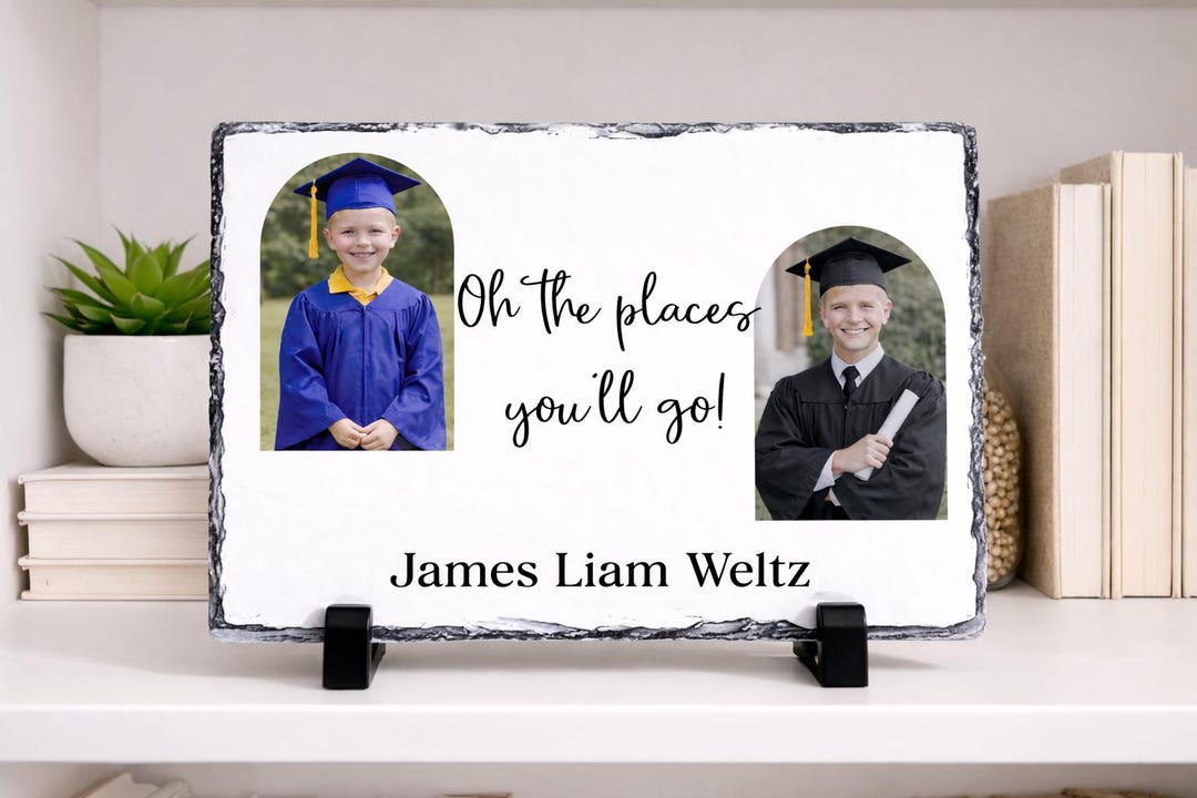 Graduation Photo Slate, Senior Grad Gift, Graduation Decor - Etsy