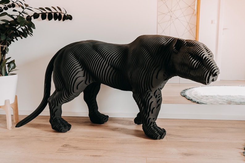 Parametric Black Panther Cut Files (DXF) - Etsy