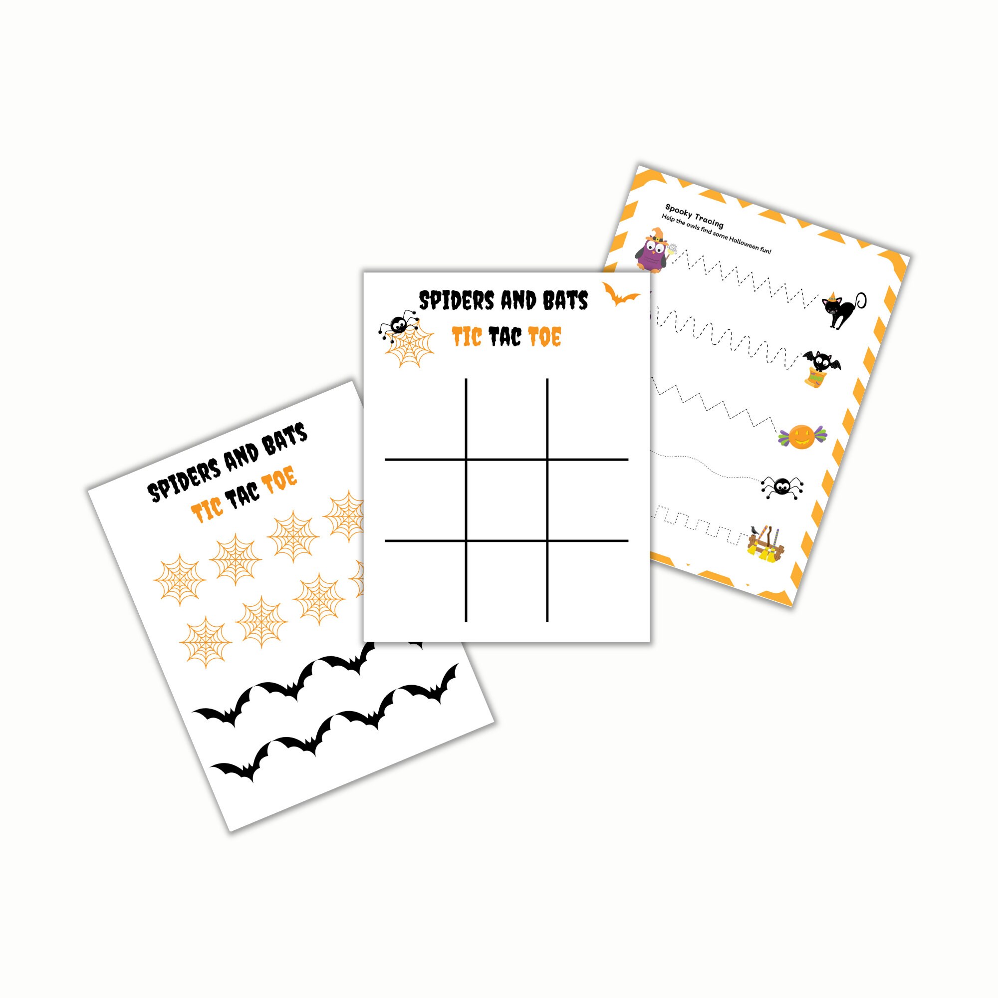 Printable Halloween Activity Sheets for Kids - Etsy