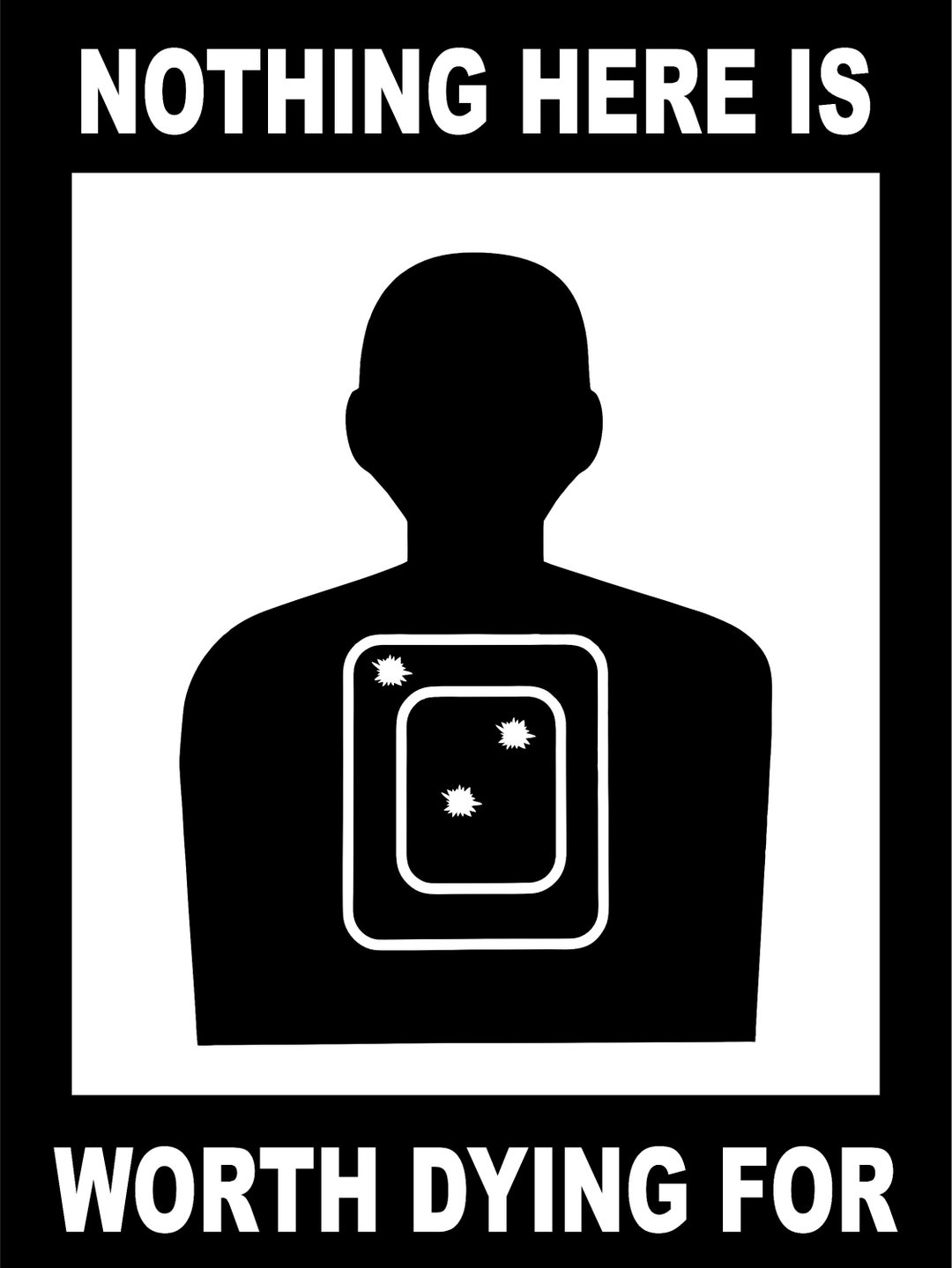 Nothing Here is Worth Dying for Yard Sign - Etsy