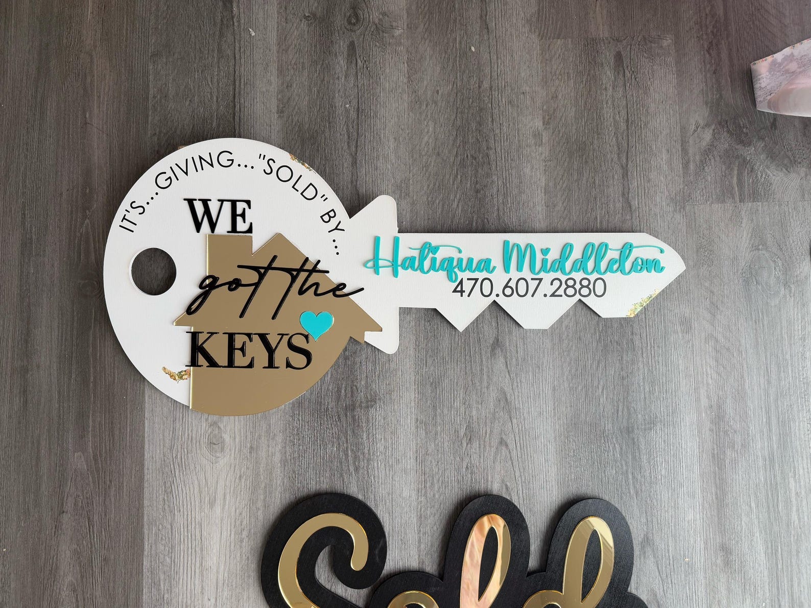 We Got the Keys Sign, Sold by Key Sign, Key Sign, Real Estate Sign ...