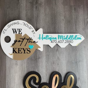 We Got the Keys Sign, Sold by Key Sign, Key Sign, Real Estate Sign ...