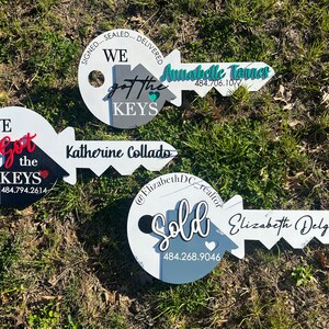 We Got the Keys Sign, Sold by Key Sign, Key Sign, Real Estate Sign ...