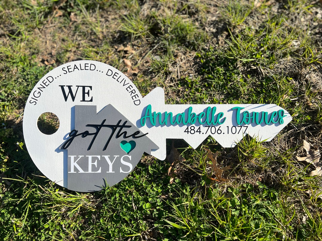 We Got the Keys Sign, Sold by Key Sign, Key Sign, Real Estate Sign ...