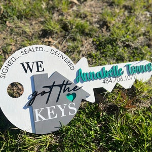 We Got the Keys Sign, Sold by Key Sign, Key Sign, Real Estate Sign ...