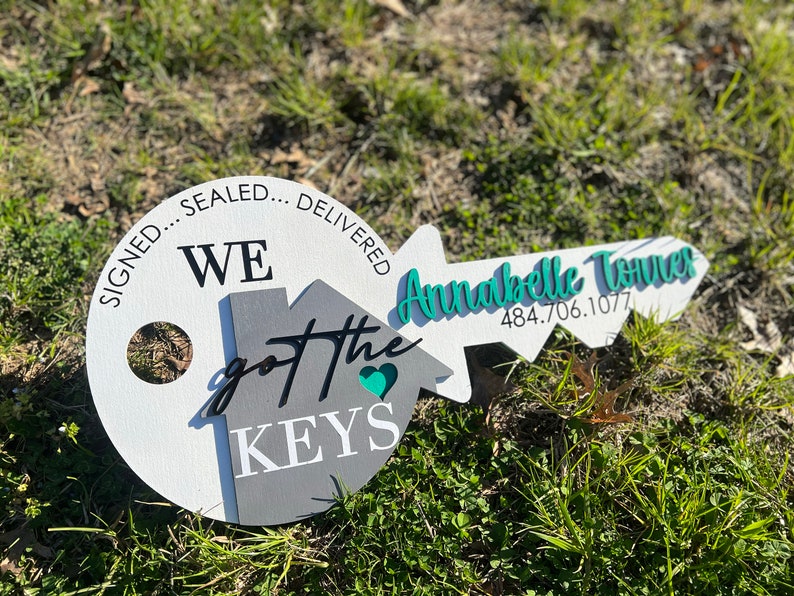 We Got the Keys Sign, Sold by Key Sign, Key Sign, Real Estate Sign ...