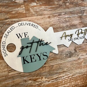 We Got the Keys Sign, Sold by Key Sign, Key Sign, Real Estate Sign ...