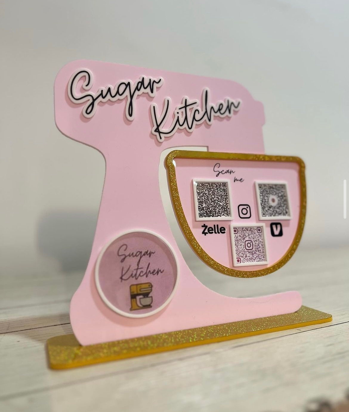 Cake Baker Sign, Mixer Pay to Scan, Treat Maker Sign Scan to Pay ...