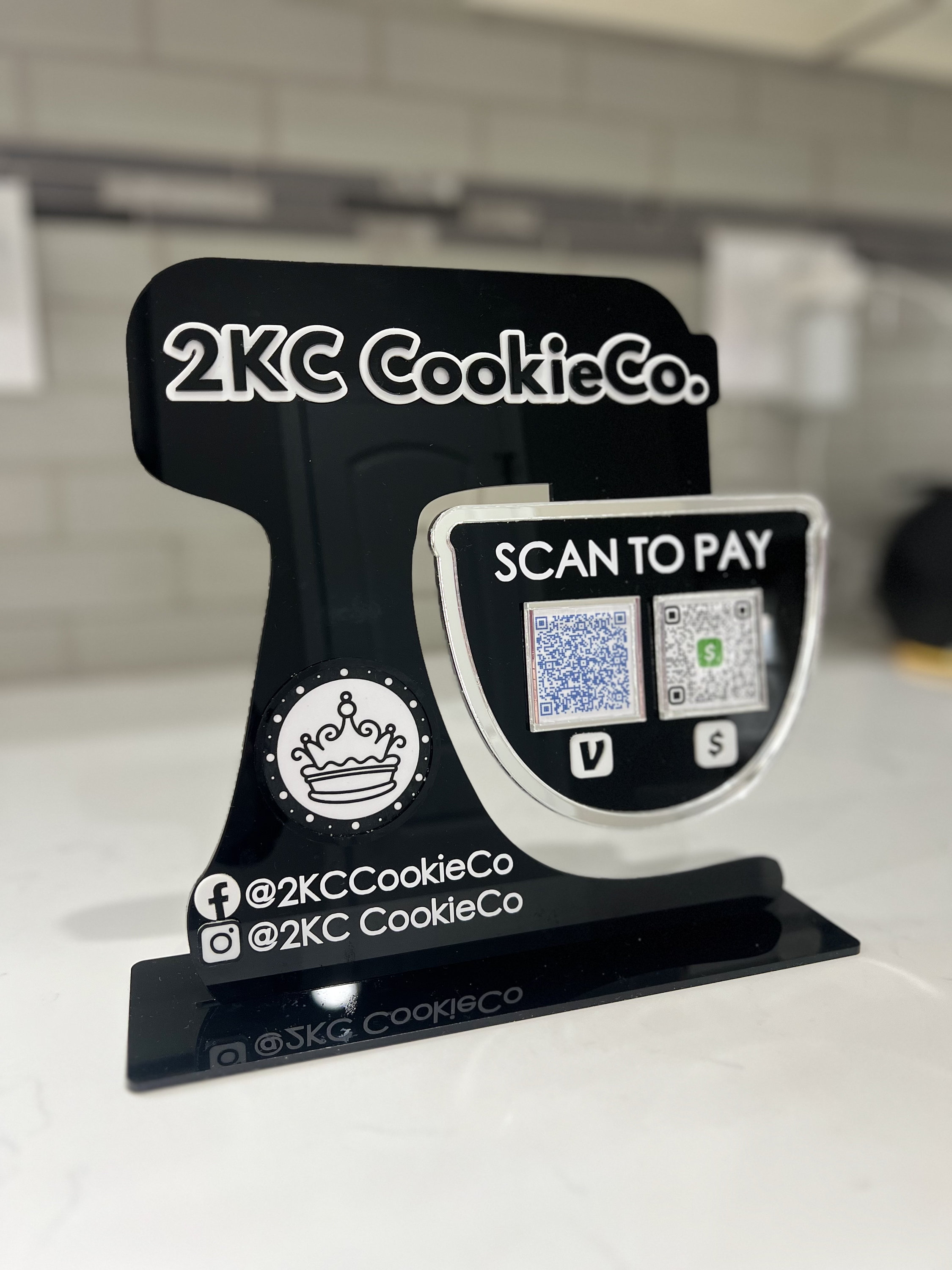 Cake Baker Sign, Mixer Pay to Scan, Treat Maker Sign Scan to Pay ...