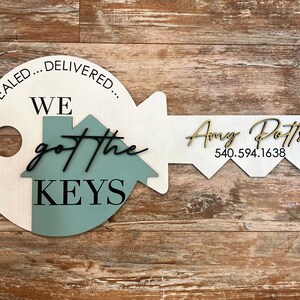 We Got the Keys Sign, Sold by Key Sign, Key Sign, Real Estate Sign ...