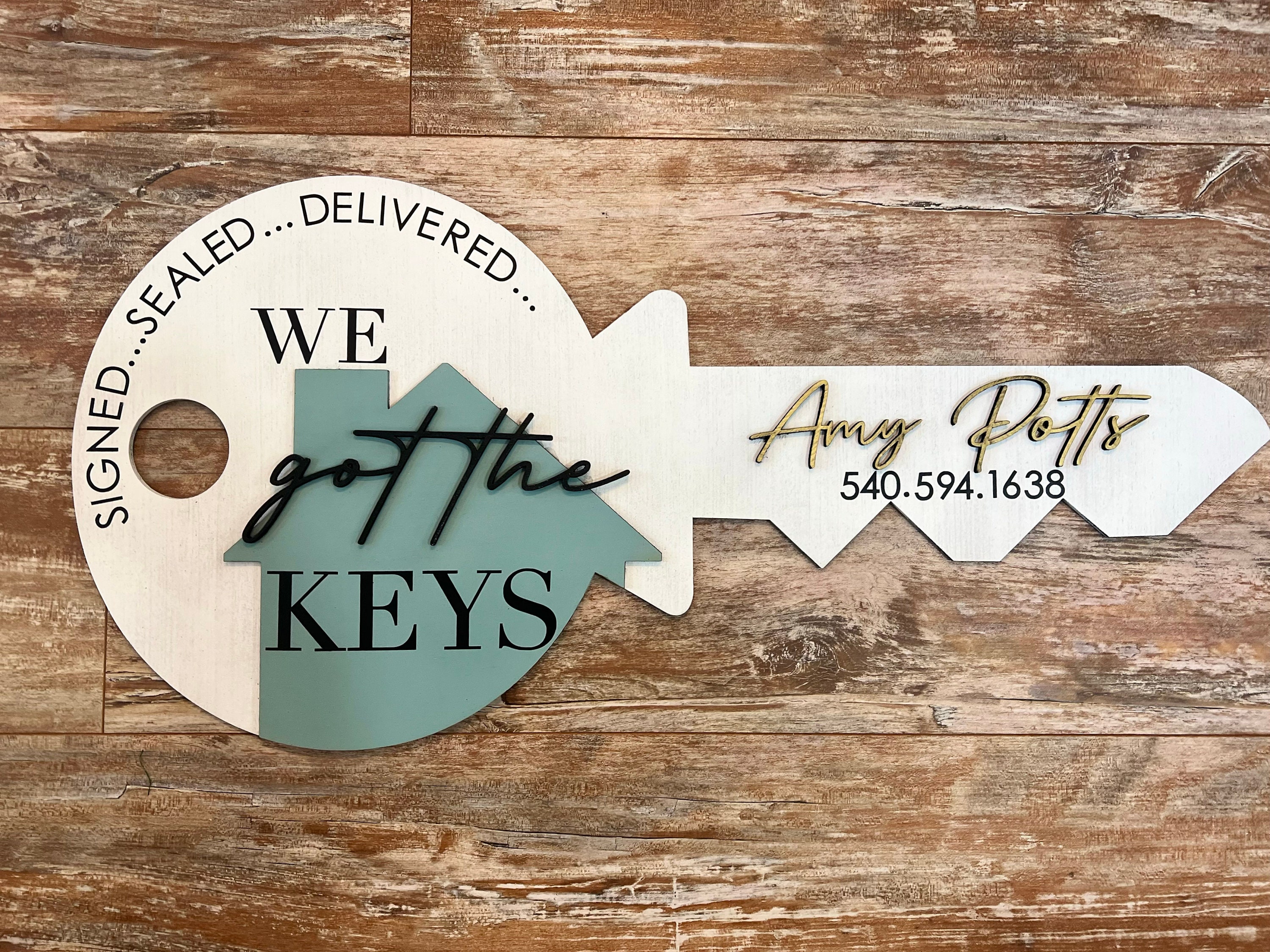 We Got the Keys Sign, Sold by Key Sign, Key Sign, Real Estate Sign ...