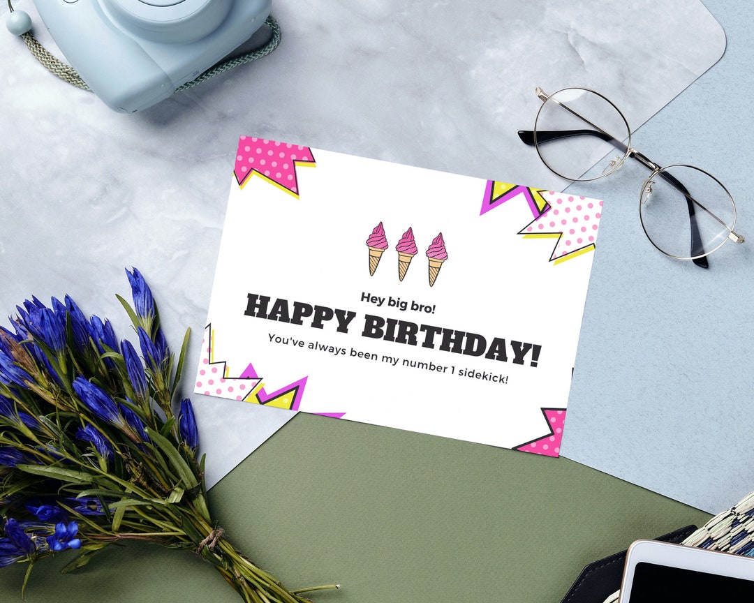 EDITABLE BIRTHDAY CARD || Downloadable Birthday Card || Printable ...