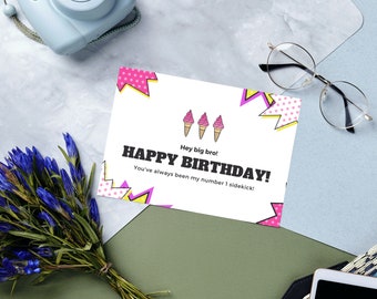 EDITABLE BIRTHDAY CARD || Downloadable Birthday Card || Printable ...
