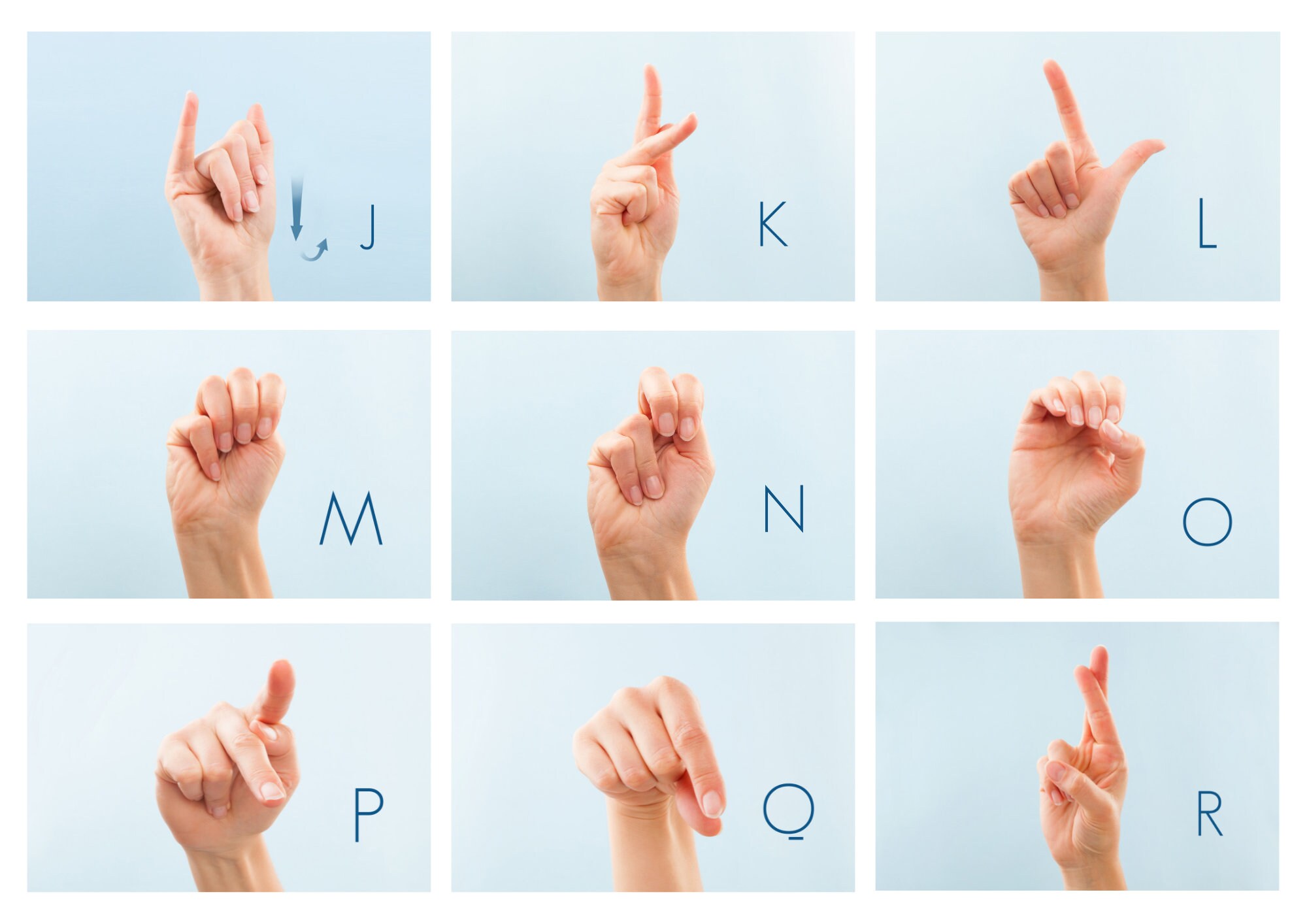 DOWNLOADABLE ASL Printable Wall Art, Sign Language Printable, Sign ...
