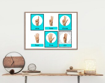 DOWNLOADABLE ASL Printable Wall Art, Sign Language Printable, Sign ...