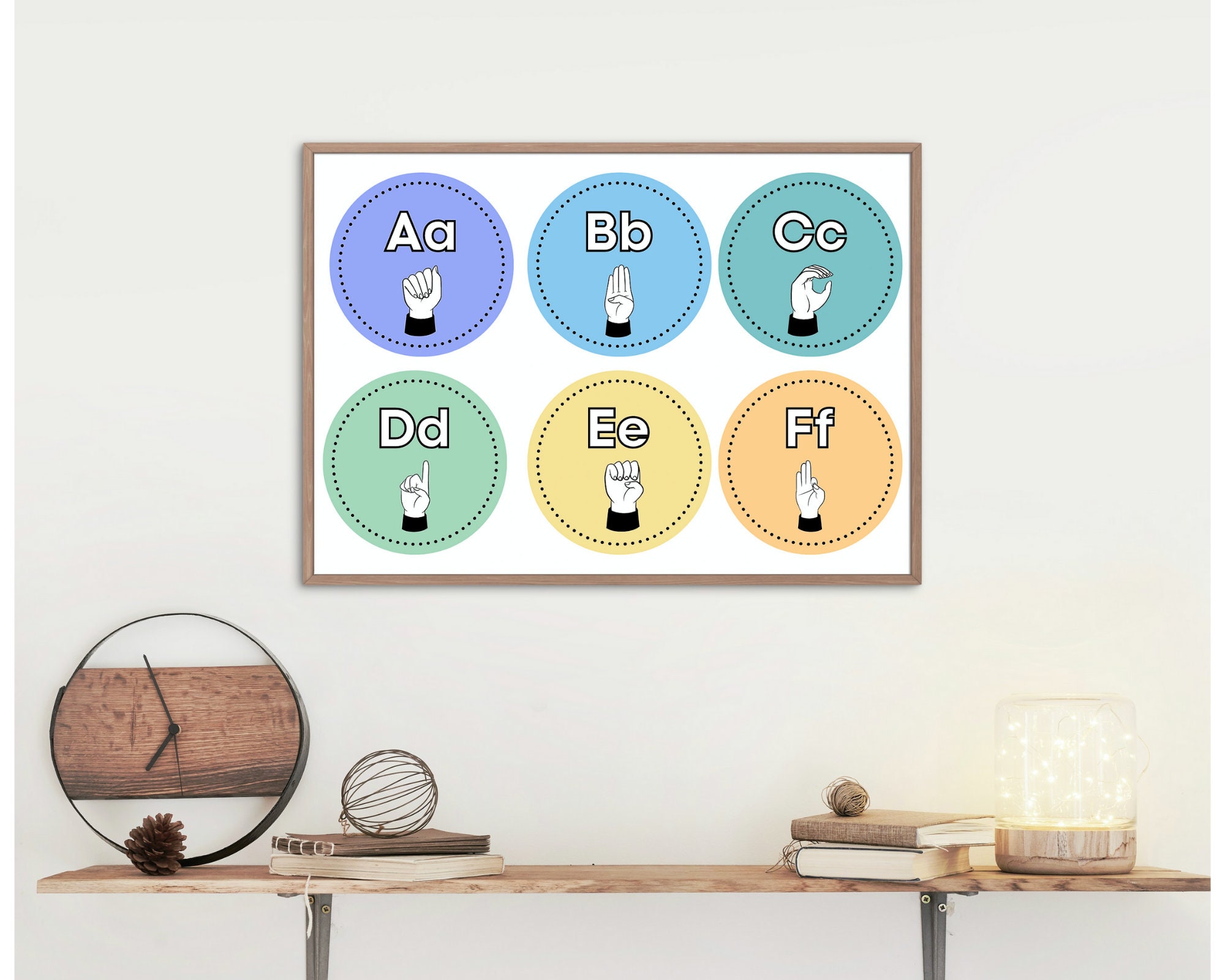 DOWNLOADABLE ASL Printable Wall Art, Sign Language Printable, Sign ...
