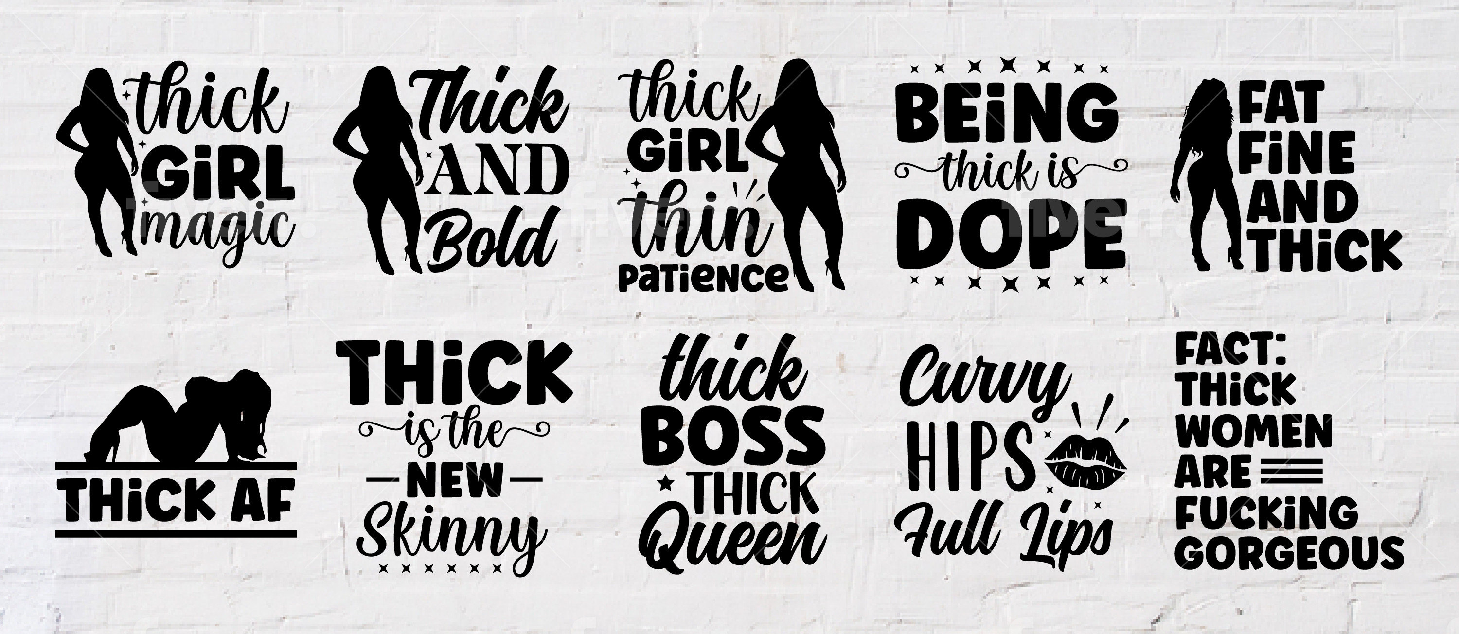 Sassy, Curvy/plus Size, Thick Women Sayings, PNG, SVG, Quotes, Design ...