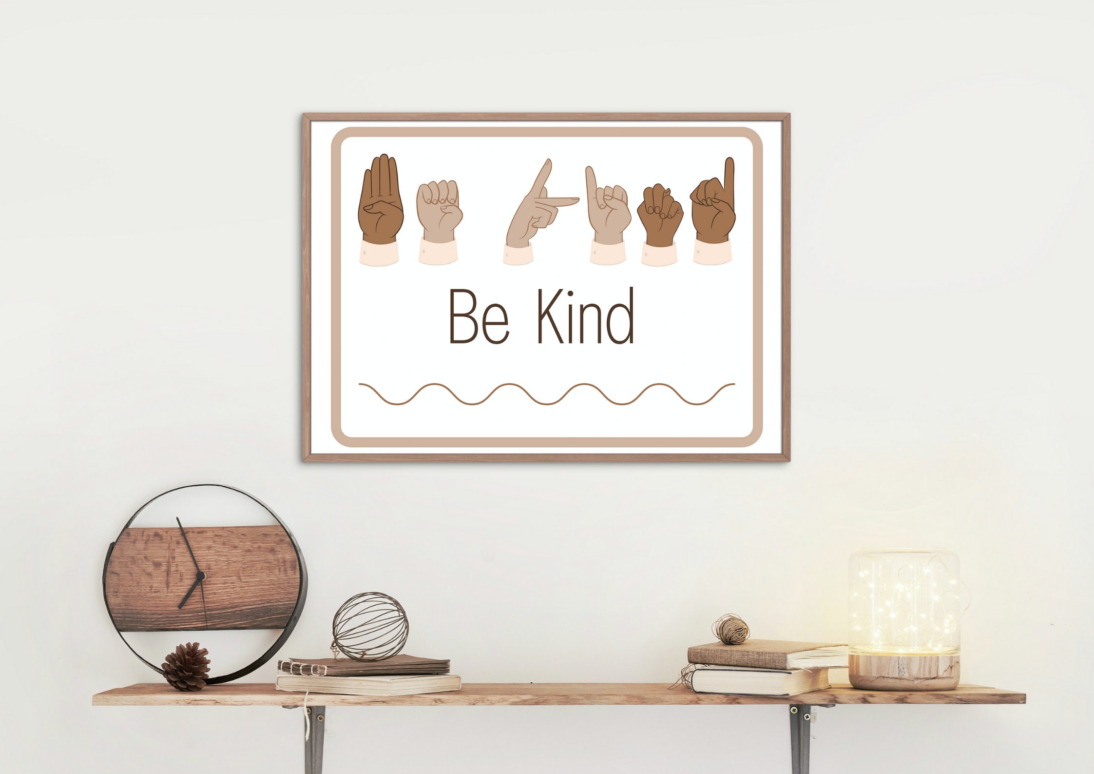 DOWNLOADABLE ASL Printable Wall Art, Sign Language Printable, Sign ...