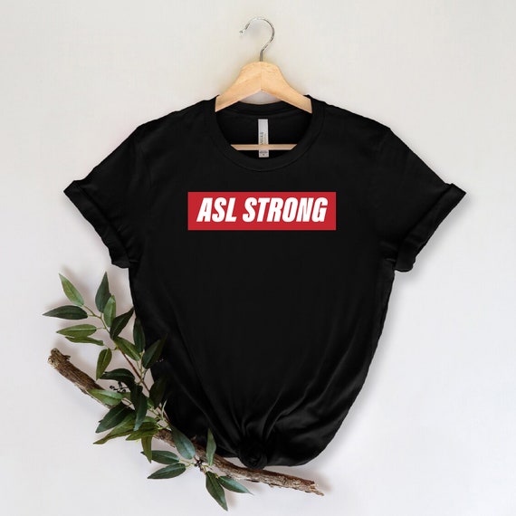 ASL Strong Svg ASL Svg Sign Language Svgrainbow - Etsy