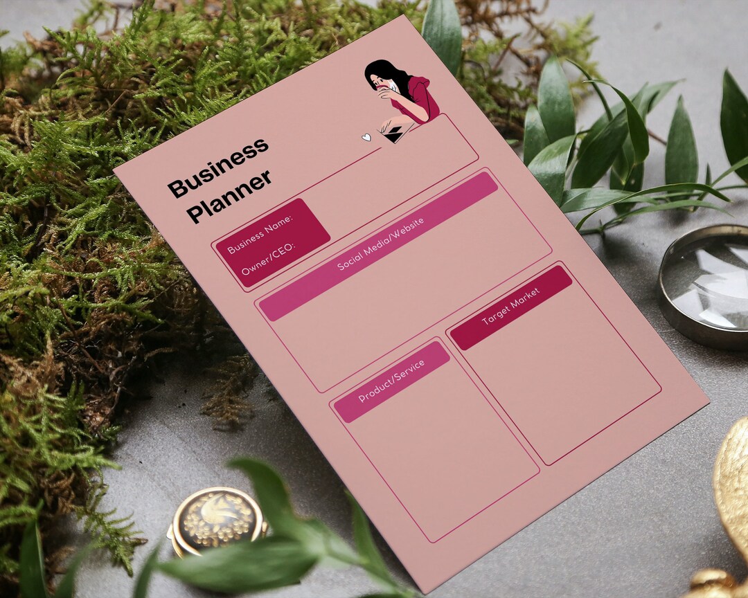 EDITABLE BUSINESS PLANNER| Business Planner Template | Business Plan ...