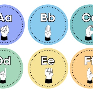 DOWNLOADABLE ASL Printable Wall Art, Sign Language Printable, Sign ...