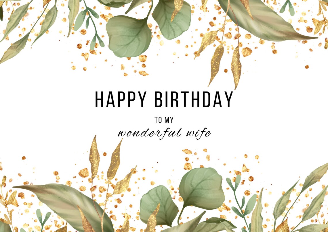 EDITABLE BIRTHDAY CARD || Downloadable Birthday Card || Printable ...