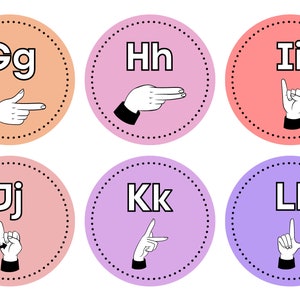 DOWNLOADABLE ASL Printable Wall Art, Sign Language Printable, Sign ...
