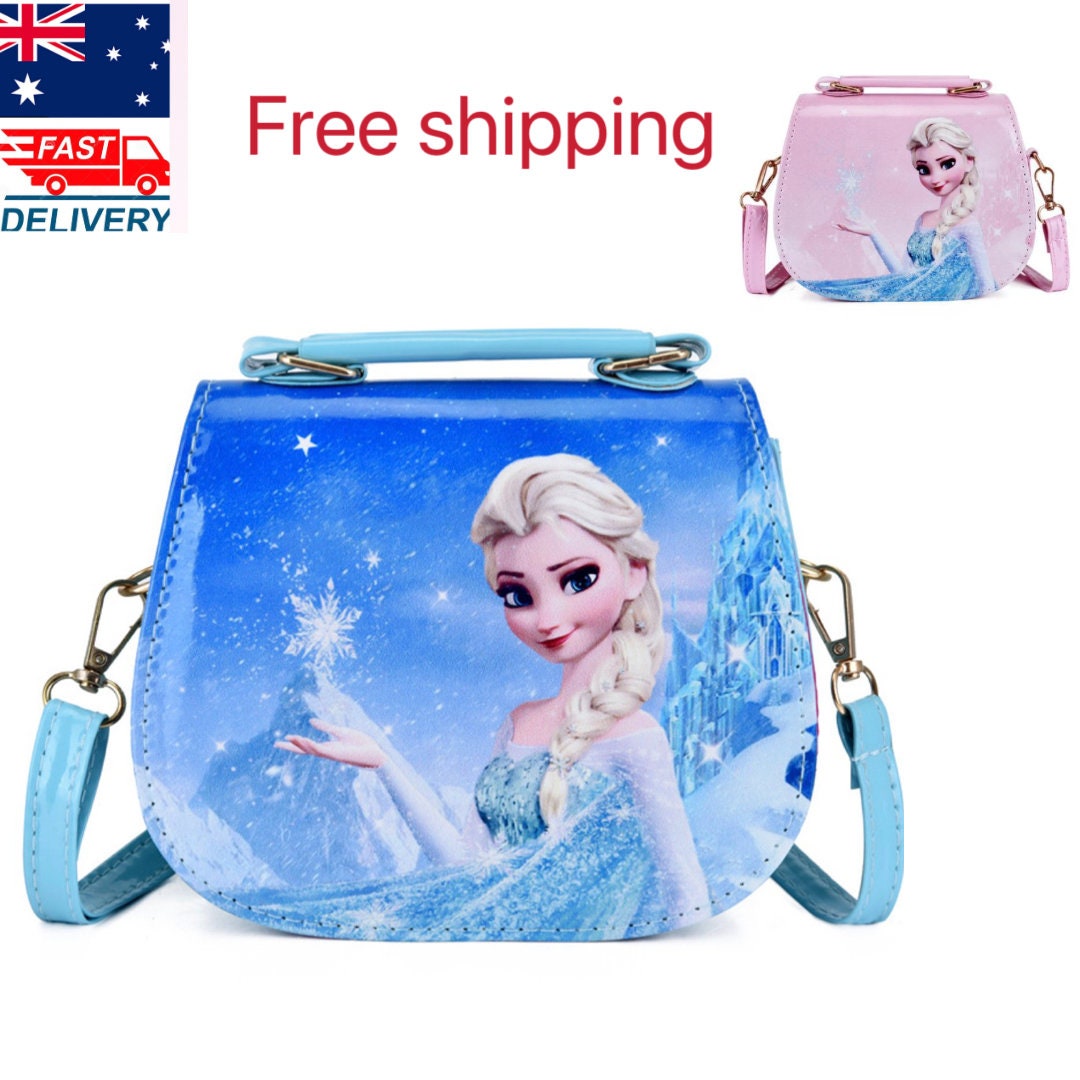 Children Blue Pink Princess Elsa Handbag Shoulder Bag Purse - Etsy