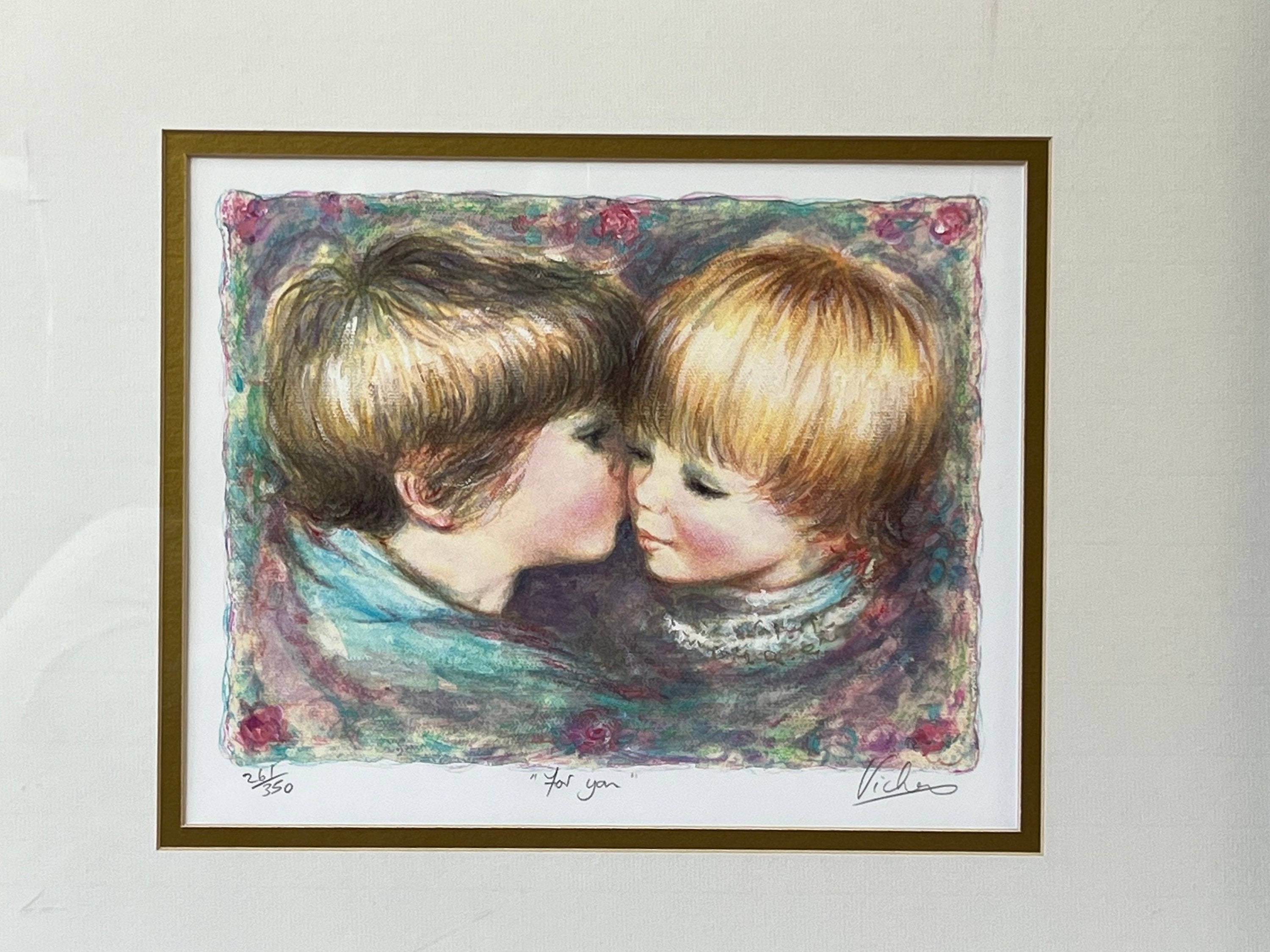 Vintage Framed & Signed Mary Vickers Lithograph - Etsy