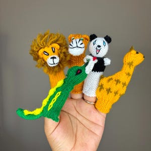 Handmade Wool Knit Finger Puppets Farm Animal (from 5 to 100 Units) - Etsy