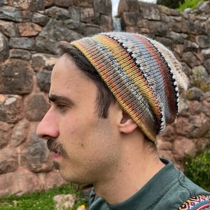 Colorful Alpaca Wool Beanie: Handmade Peruvian Style Knit Hat - Etsy