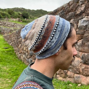Colorful Alpaca Wool Beanie: Handmade Peruvian Style Knit Hat - Etsy