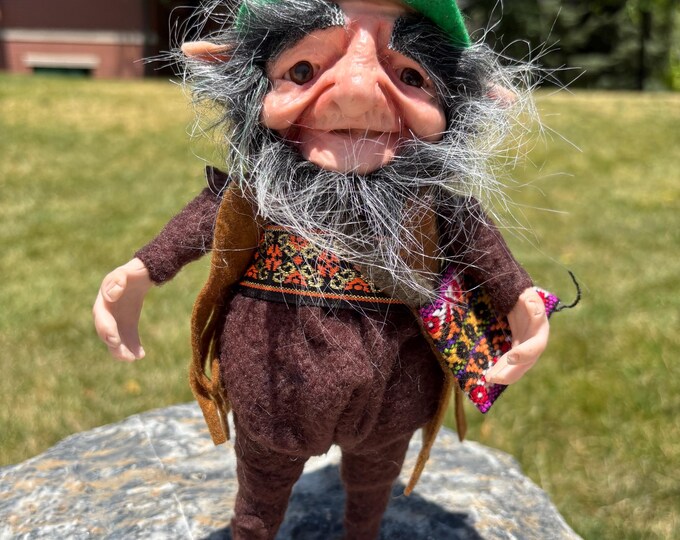 Handmade Goblin Doll: Ooak Fantasy Art, Peruvian Fabric Ornament - Etsy