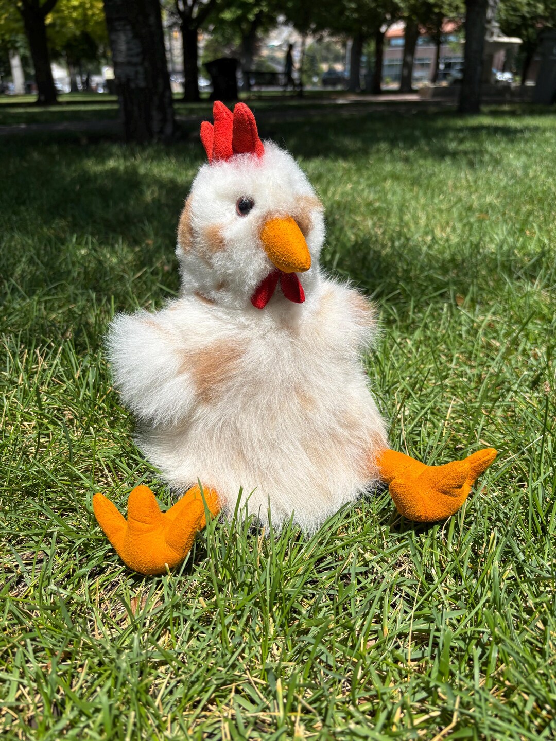 Peruvian Alpaca Fur Chicken Plush Toy - Etsy