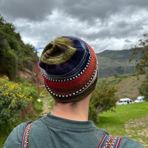 Colorful Alpaca Wool Beanie: Handmade Peruvian Style Knit Hat - Etsy