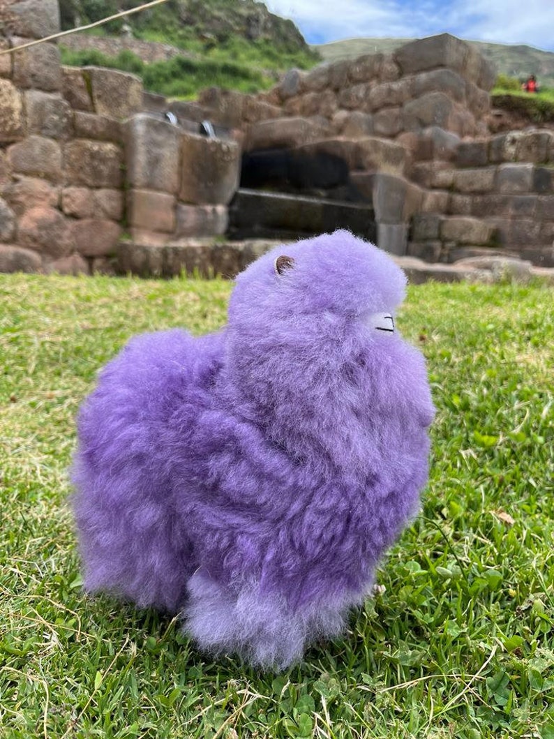 Peruvian Alpaca Fur Toy, Handmade Llama With Real Alpaca Fur, Extremely ...